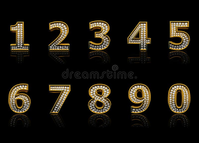 Moderne cijfers stock illustratie. Illustration of rekenkunde - 3141389