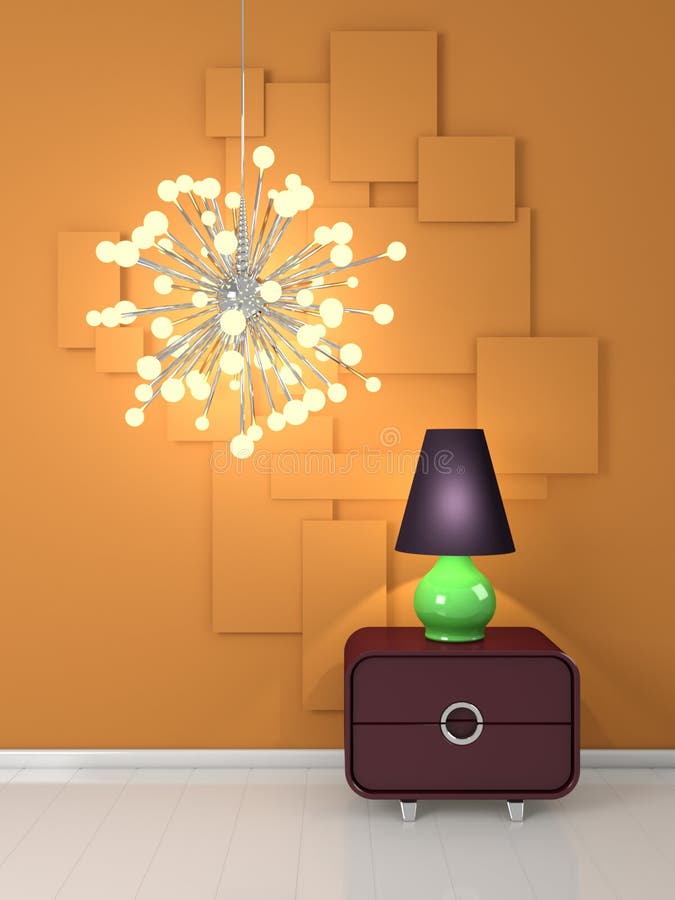 Moderne Interiour Zusammensetzung Stock Abbildung - Illustration von ...