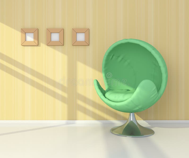 Moderne Interiour Zusammensetzung Stock Abbildung - Illustration von ...