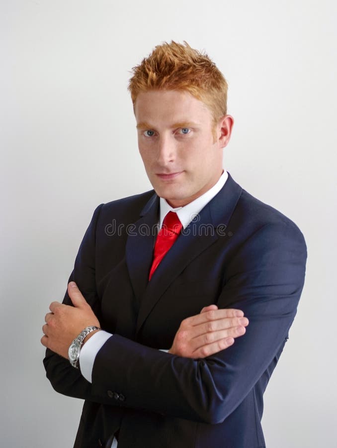 Moderne Manager Businessman in Formele Kleding - Portr Stock Afbeelding ...