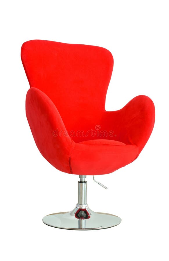 Moderne rode stoel stock foto. Image of metaal, modern - 30686664