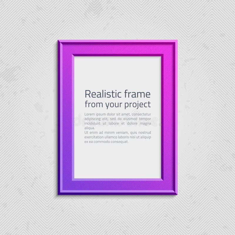 Moderner Bilderrahmen Mit Text Vektor Abbildung - Illustration von ...