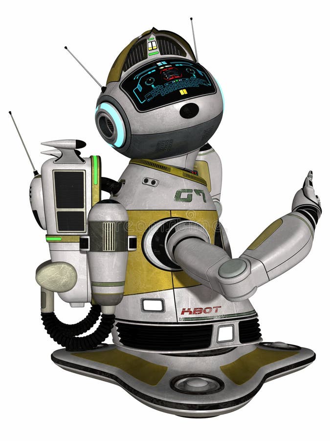 Moderner Hausroboter stock abbildung. Illustration von getrennt - 19820288