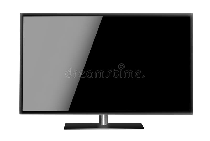 Ein Flacher Bildschirm Fernsehapparat Stockbild - Bild von flacher ...