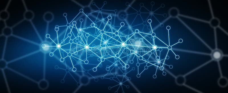 Modernes Digitales Datennetz Stock Abbildung - Illustration von mann ...