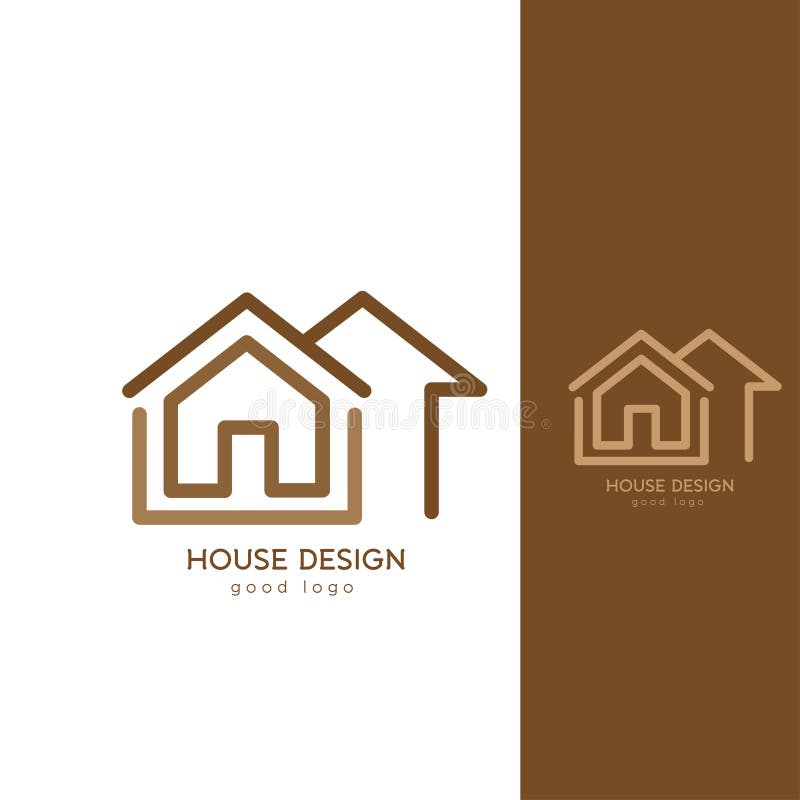 Modernes Haus Logo Design Template Flat Simple Vektor Abbildung ...