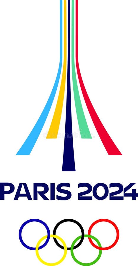 Modernes Konzept, Logo Der Olympischen Spiele Paris, Eiffelturm Redaktionelles Foto ...