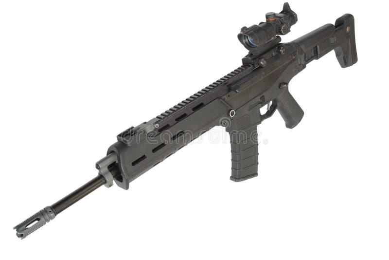 Moderne Waffe M4 stockfoto. Bild von munition, verteidigung - 14386532