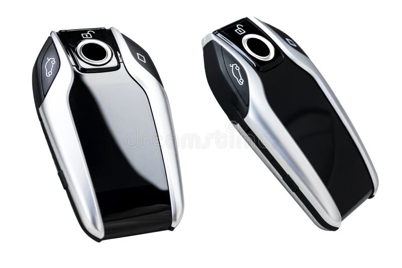 Modernf Wireless Car Key Ignition Isolated on White Background ...