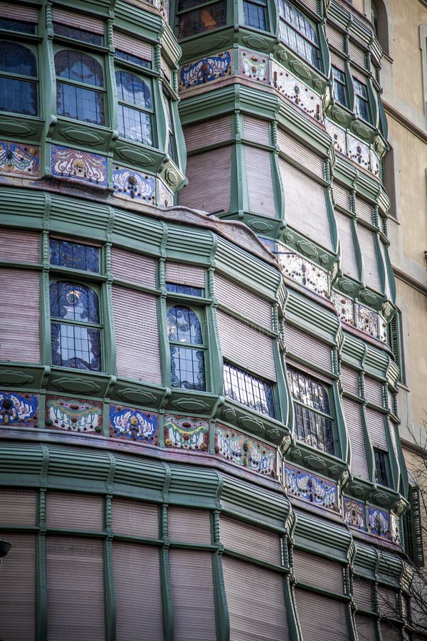 Modernism Building in Eixample District in Barcelona Catalonia S ...