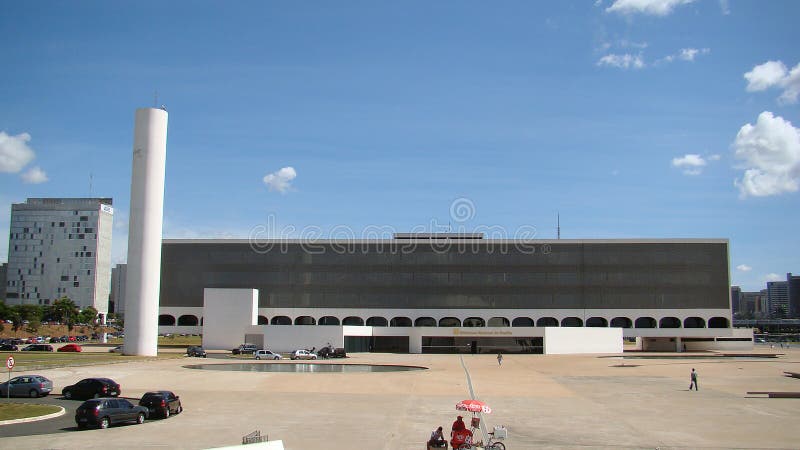National Library of Brazil in Brasília Stock Photo - Image of ...