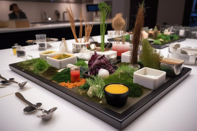 Modernist Cuisine Presentation, with Inventive Use of Ingredients and ...