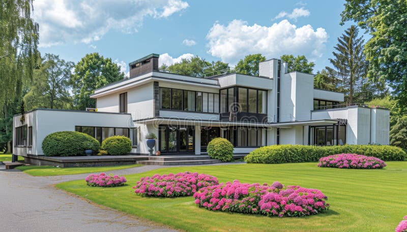 Modernist Villa Showcasing Bauhaus Essence Simplicity, Functionality ...