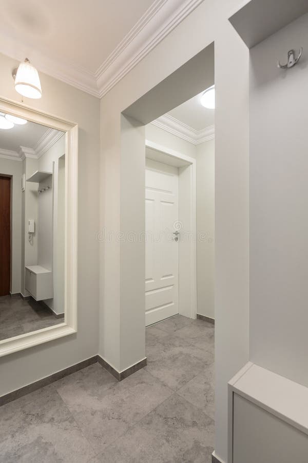 Modernistic and Stylish Hallway Stock Image - Image of hallway, design ...