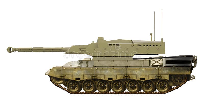 Leopard I with Cockerill 3105 Turret (modernization) Stock Illustration ...
