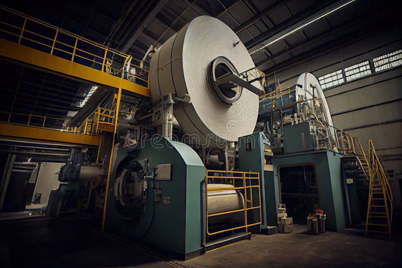 Modernized, Automated Pulp and Paper Factory with High-tech Machinery ...