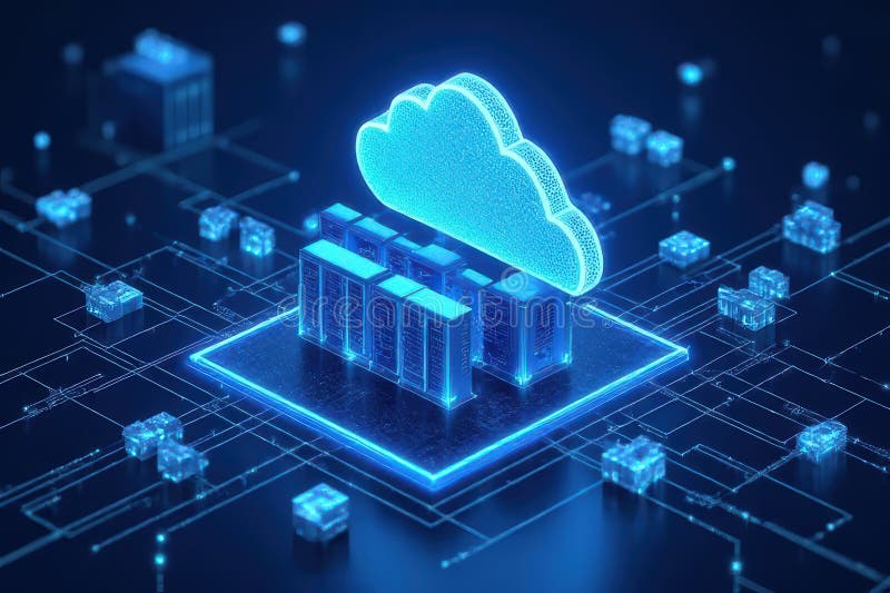 Modernized Cloud-Based Security Architecture Stock Illustration ...