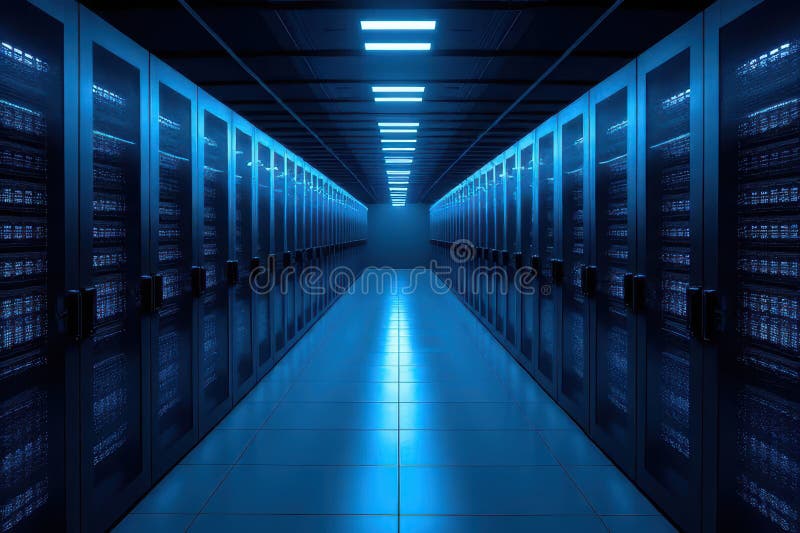 Modernized Data Center Infrastructure Stock Illustration - Illustration ...