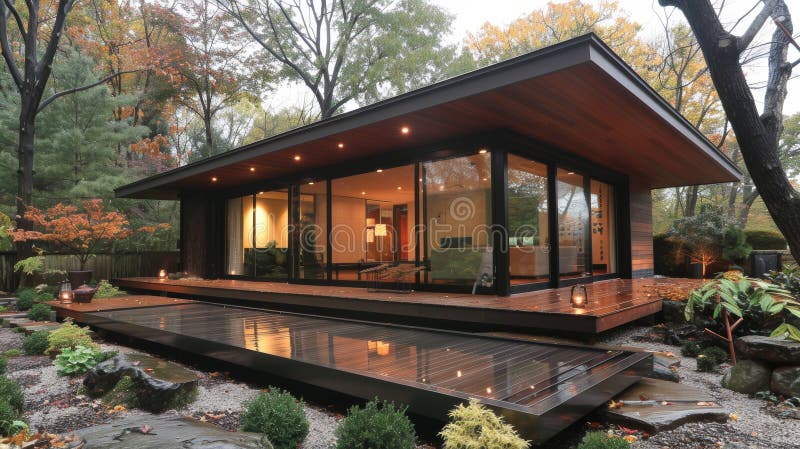 Modernized Japanese Tea House Minimalist Design with Natural Elements ...