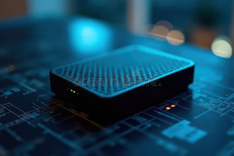 Modernized Modem Concept stock illustration. Illustration of futuristic ...