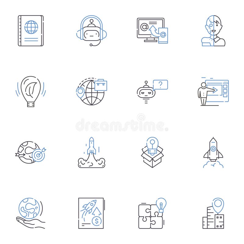 Modernized Procedures Line Icons Collection. Automated, Streamlined ... Modernized Procedures Line Icons Collection. Automated, Streamlined ...