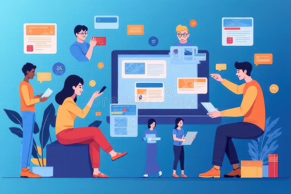 Modernizing Payments with Advanced Digital Wallets Stock Illustration ...