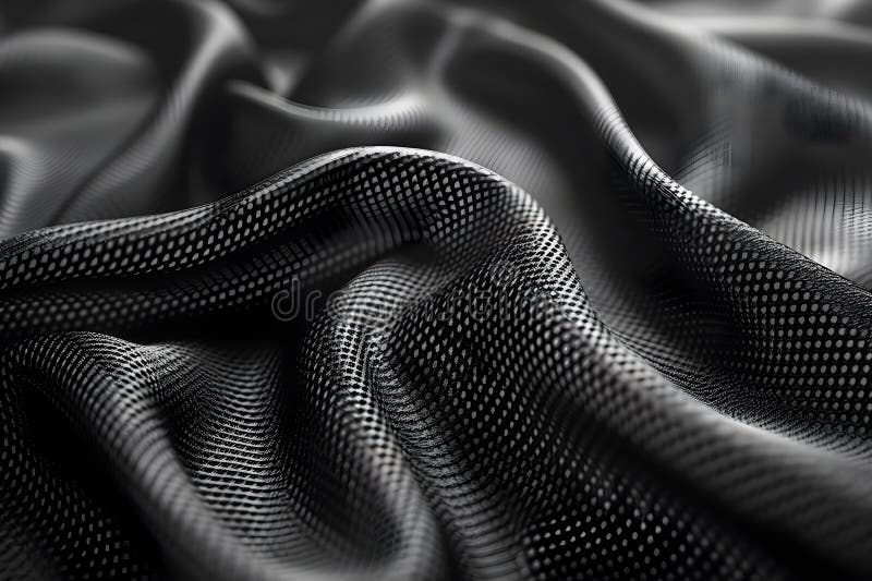 Modernizing Sportswear Design with Abstract Black Mesh Fabric Texture ...