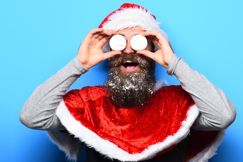 Moderno Santa Claus imagem de stock. Imagem de neve, natal - 80751245