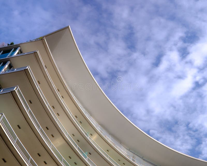 Moderns curved building stock photo. Image of outside - 51904676