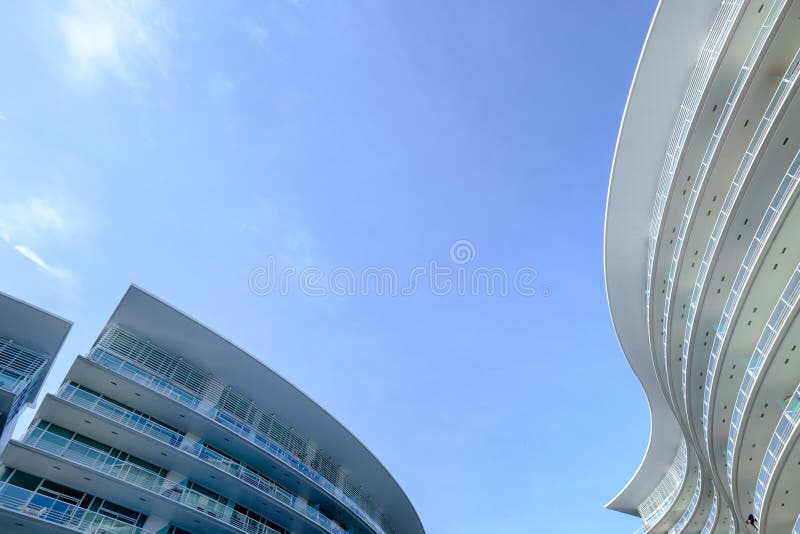 Moderns curved building stock photo. Image of blue, abstract - 51905406