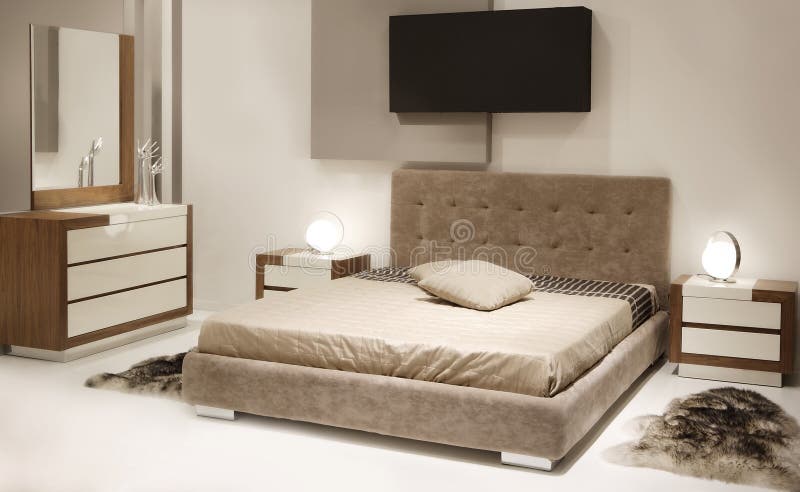 Modernt sovrum arkivfoto. Bild av damm, industriellt - 37230348