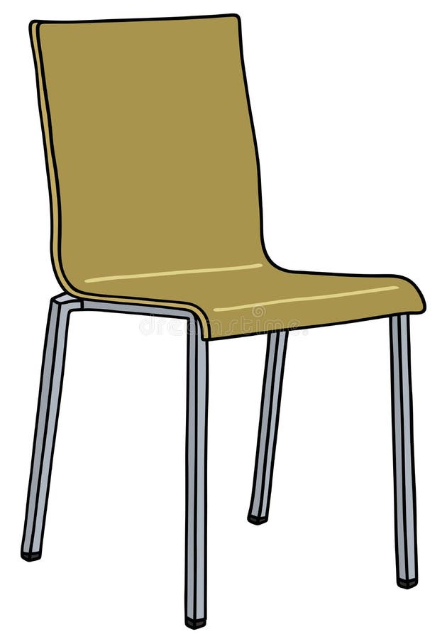 Modernt trä för stol vektor illustrationer. Illustration av kontor ...