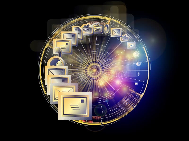 Modes of communication stock illustration. Illustration of revolve ...