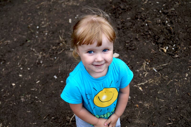 Modest girl stock image. Image of delight, child, earth - 66248845