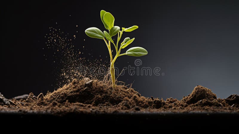 The modest growth of trees stock image. Image of gardening - 302102587