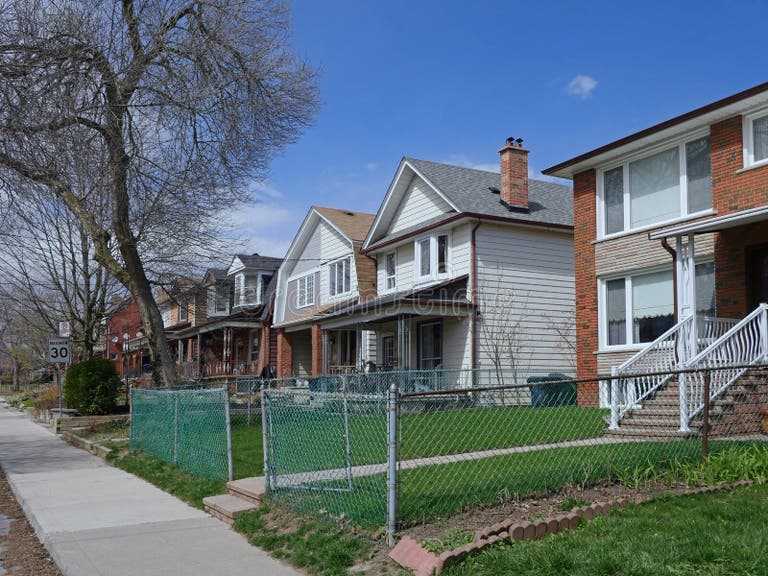 Modest Middle Class or Working Class Homes Stock Photo - Image of ...