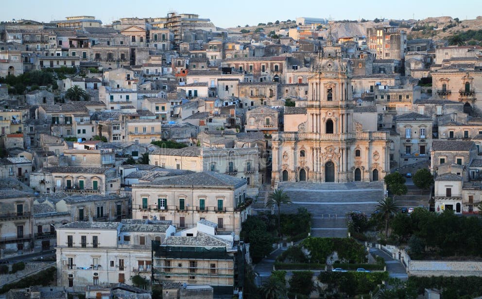 Modica city stock image. Image of rooftops, hyblaean - 10733813