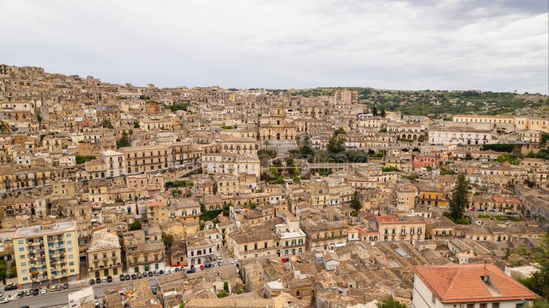 Modica City. Ancient Sicilian Baroque City Stock Photo - Image of ...