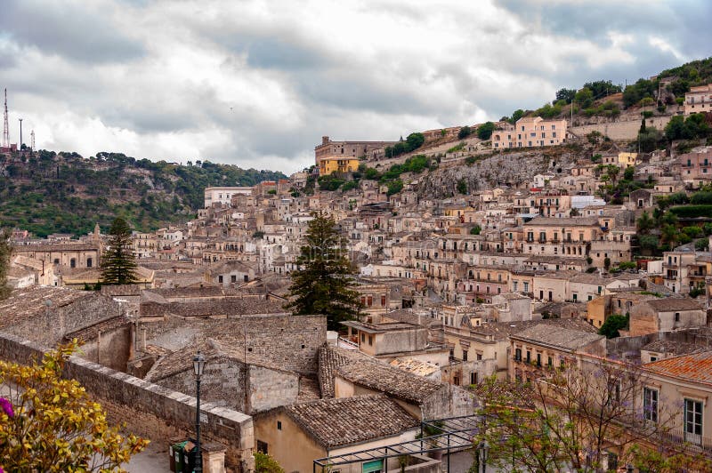 Modica Landscape stock photo. Image of italy, italia - 245093618