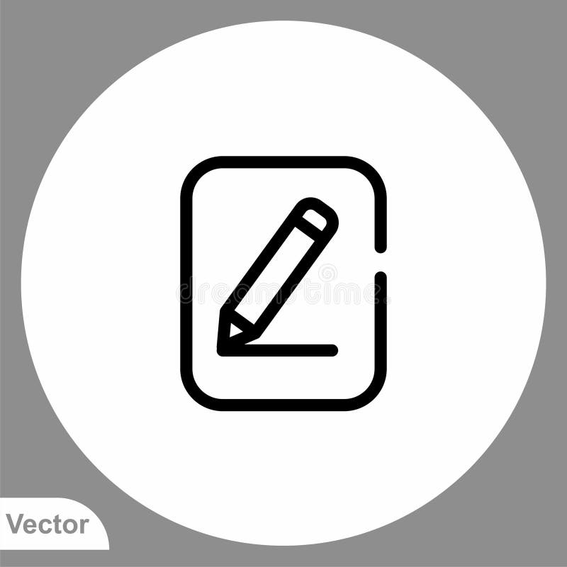Modifica Simbolo Icona Vettoriale Illustrazione Vettoriale ...