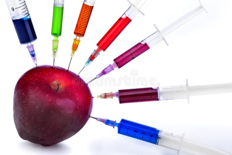 Modificación Genética De La Fruta Foto de archivo - Imagen de maduro ...