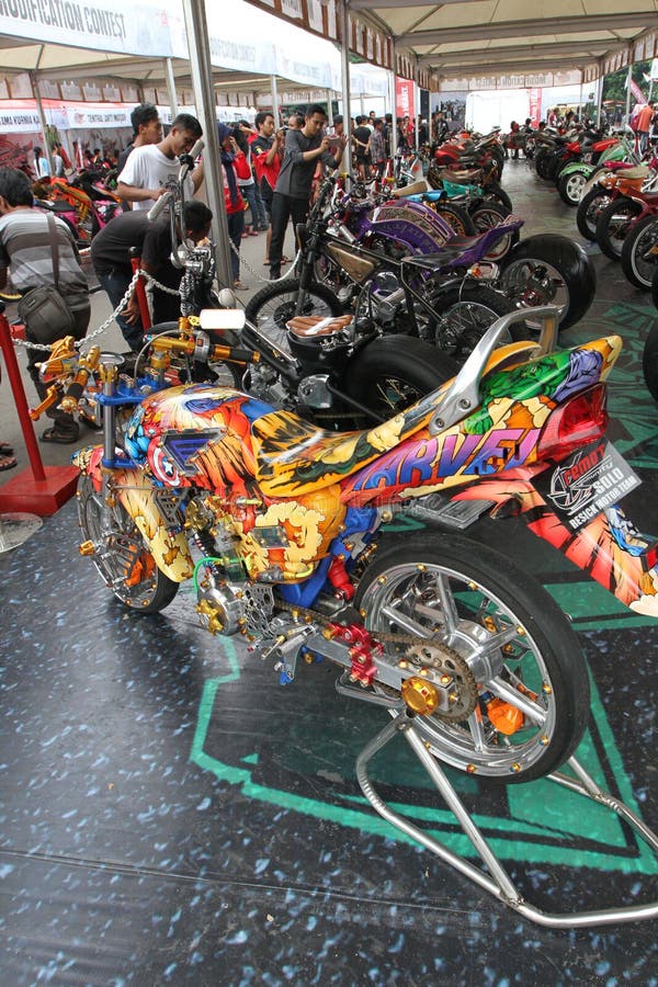 Modification motorcycle editorial stock image. Image of central - 68628904