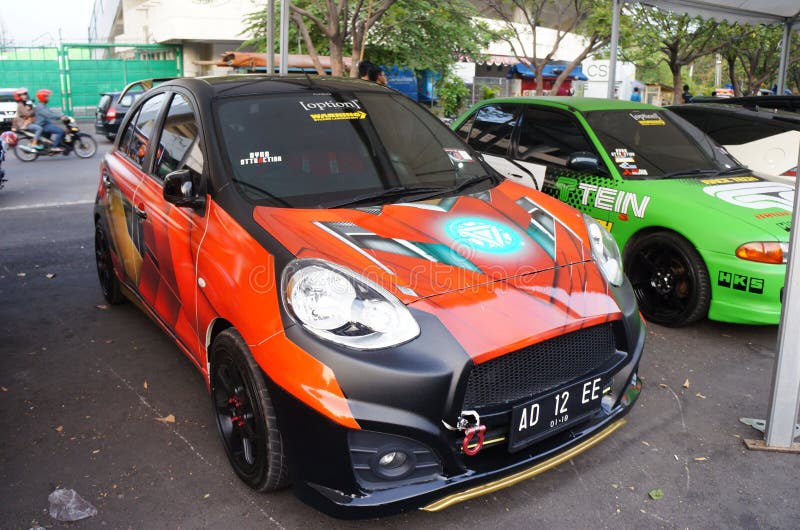 Modified car editorial photography. Image of java, modified - 45718597