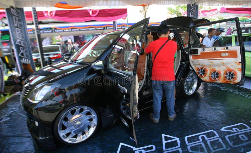 Modified cars editorial photography. Image of minivan - 70253072