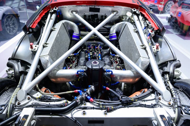 A Modified Racing Rear Engine Car Power Stock Photo - Image of ...