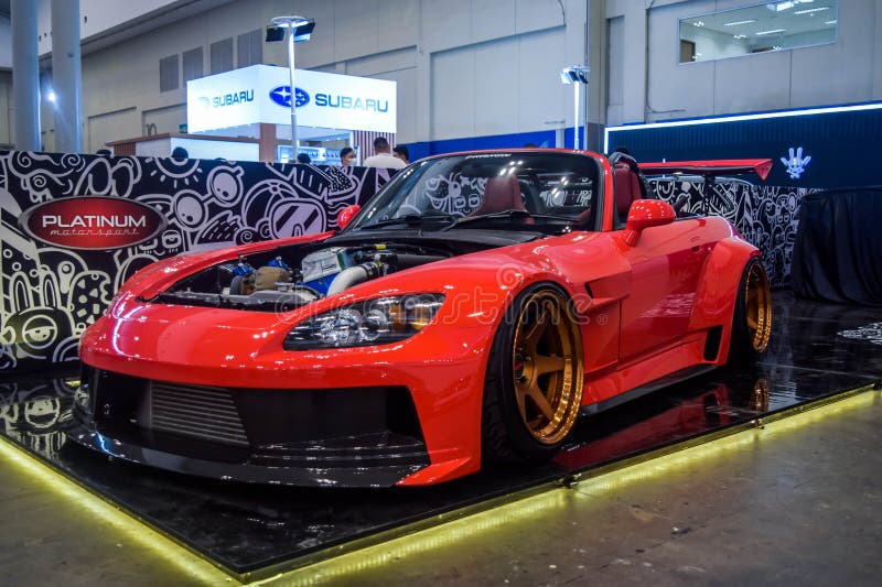 Modified Red Honda S2000 in the Elite Showcase Editorial Image - Image ...