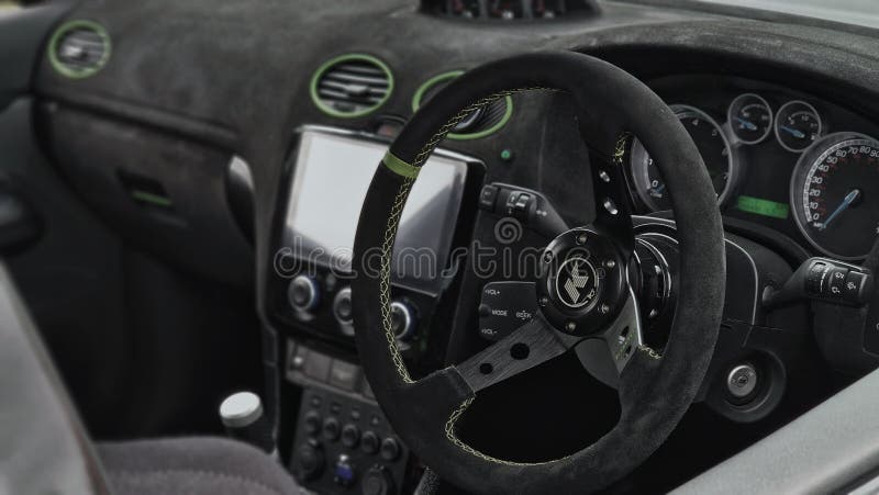 Modified Tuning Car Steering Wheel Editorial Photography - Image of ...
