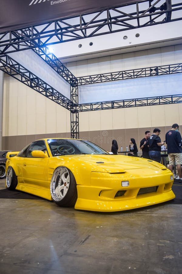 Modified yellow Audi A4 B8 editorial image. Image of team - 273657065