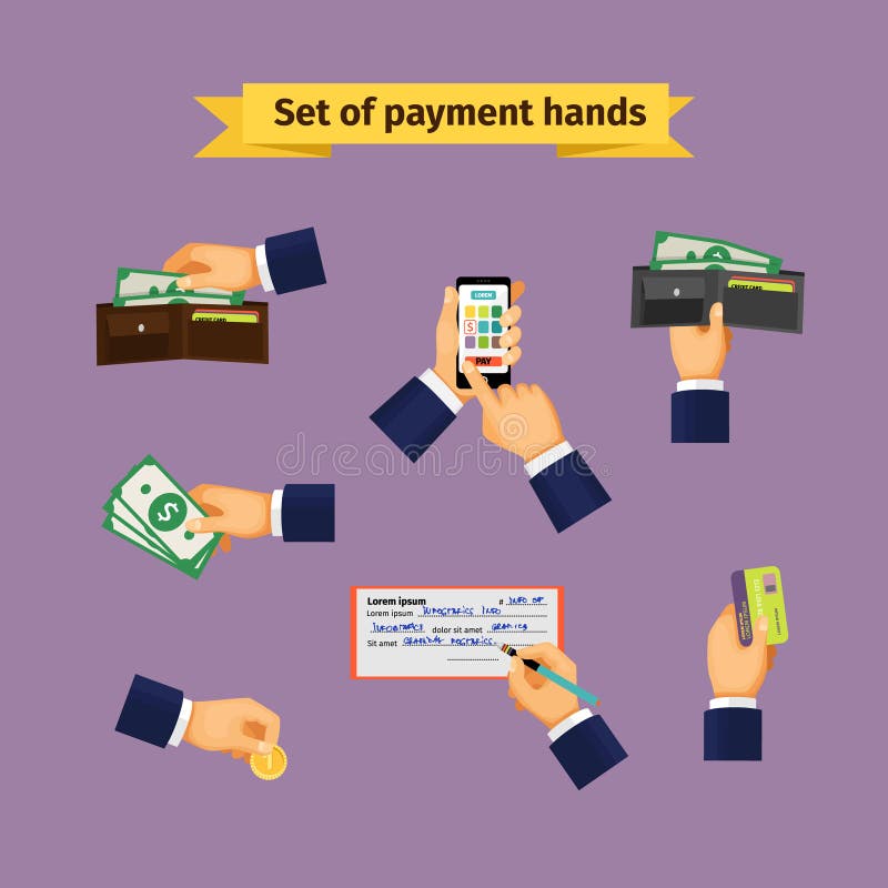 Modo Clasificado De Tipos De Pago Ilustración del Vector - Ilustración ...