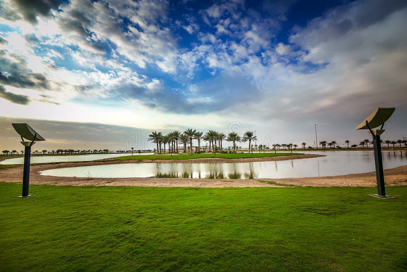 Beautiful Park in Al Khobar Saudi Arabia. Stock Image - Image of ...